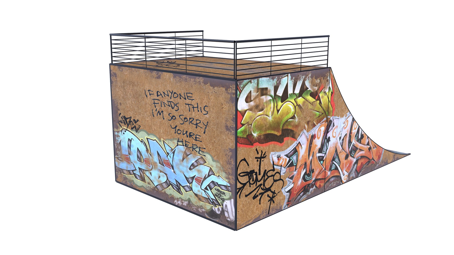 Skate Ramp 3D Model - TurboSquid 1869305