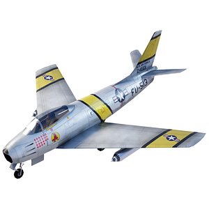 3D North American F-86 Sabre Models - Browse & Download Formats ...