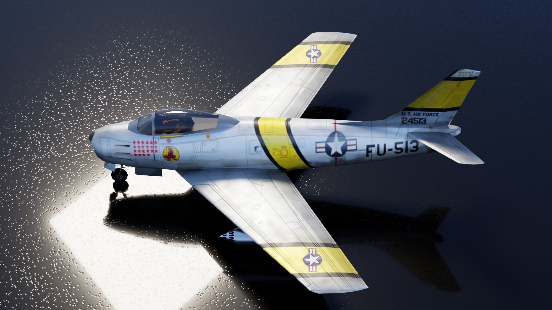 North American F-86 Sabre 3D Model - TurboSquid 2000497