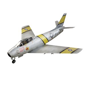 North American F-86 Sabre 3D Models for Download | TurboSquid