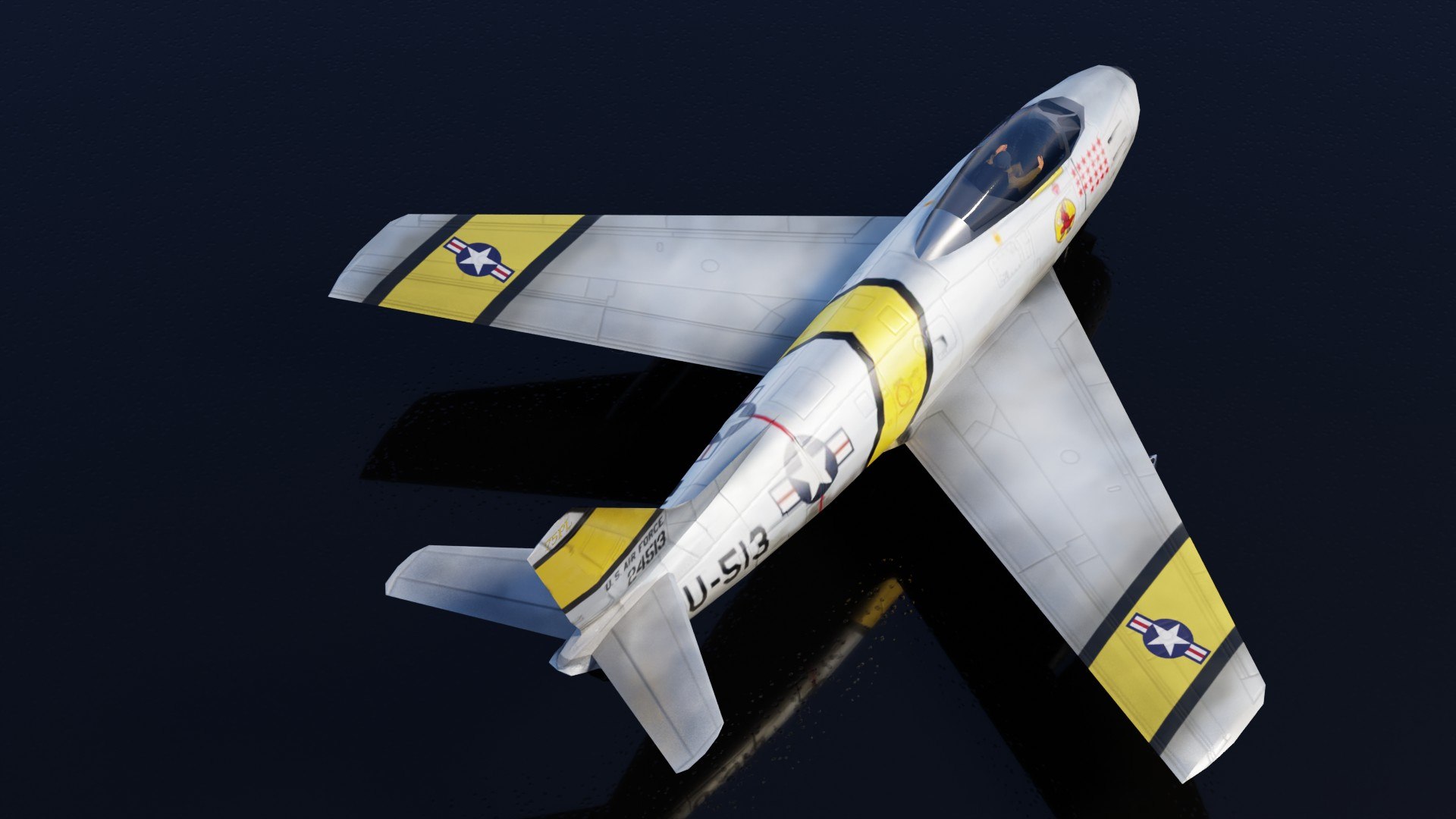 North American F-86 Sabre 3D Model - TurboSquid 2000497