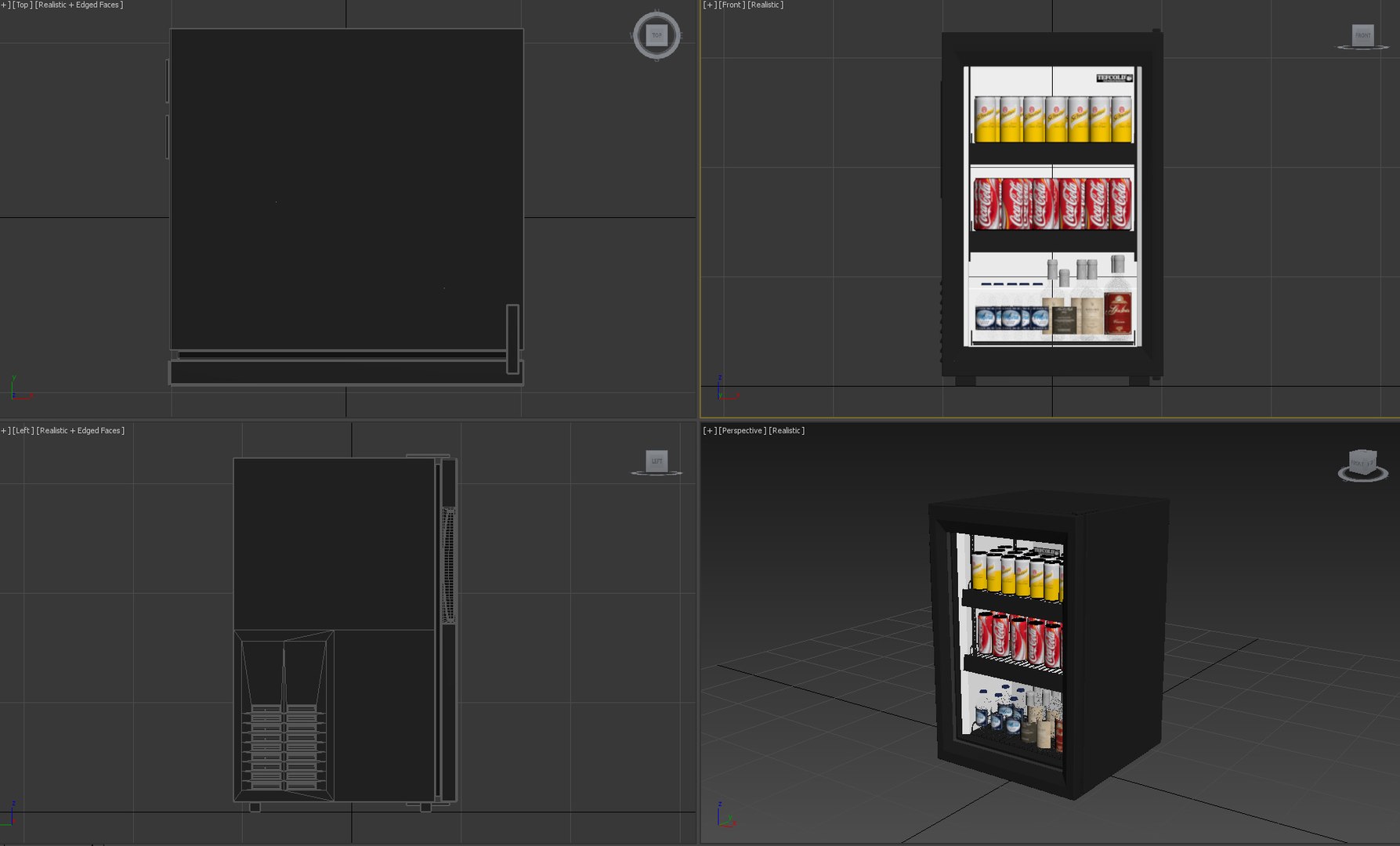 Refrigerator Tefcold 3D Model - TurboSquid 1982109