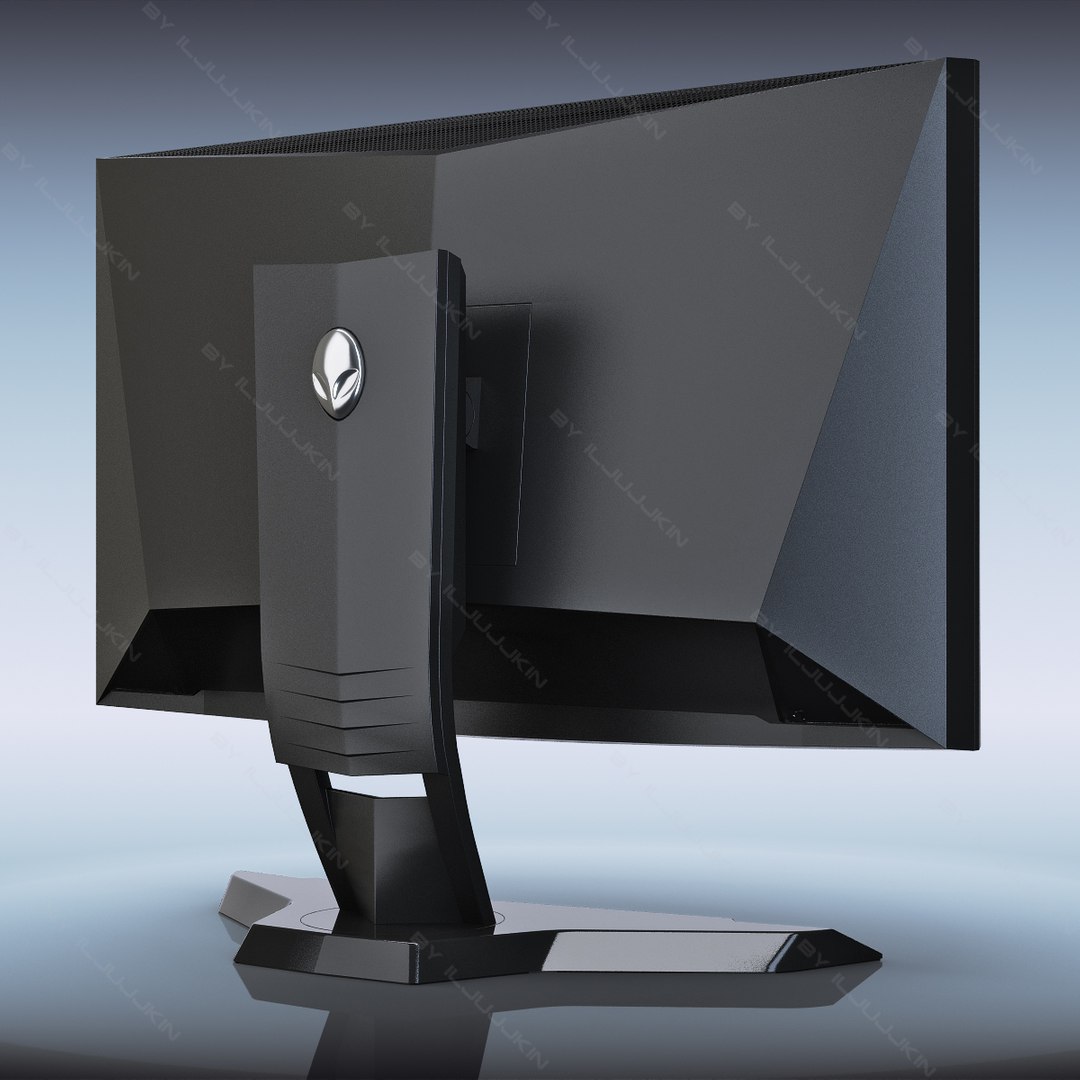 3d C4d Monitor Dell Alienware Optx