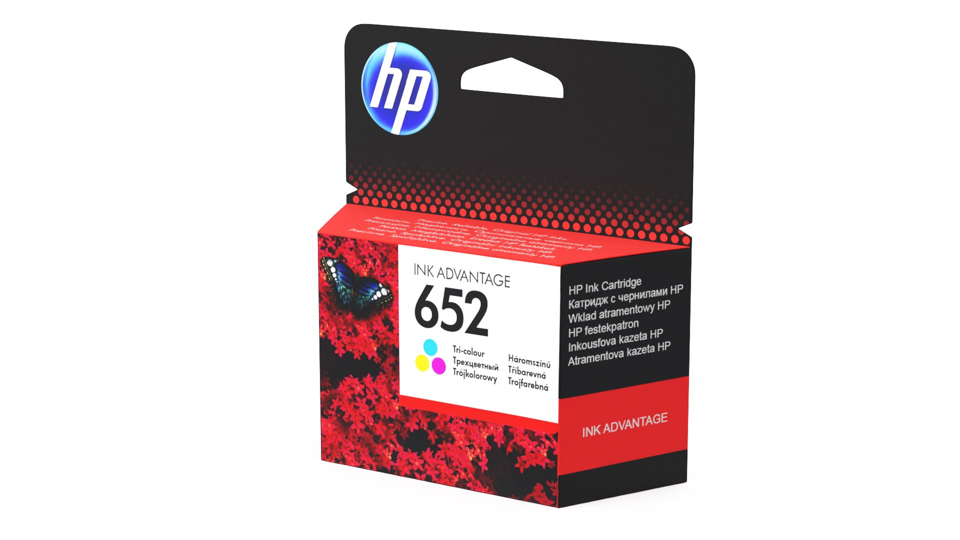 HP 652 Tricolor Cartridge Box 3D - TurboSquid 2158206
