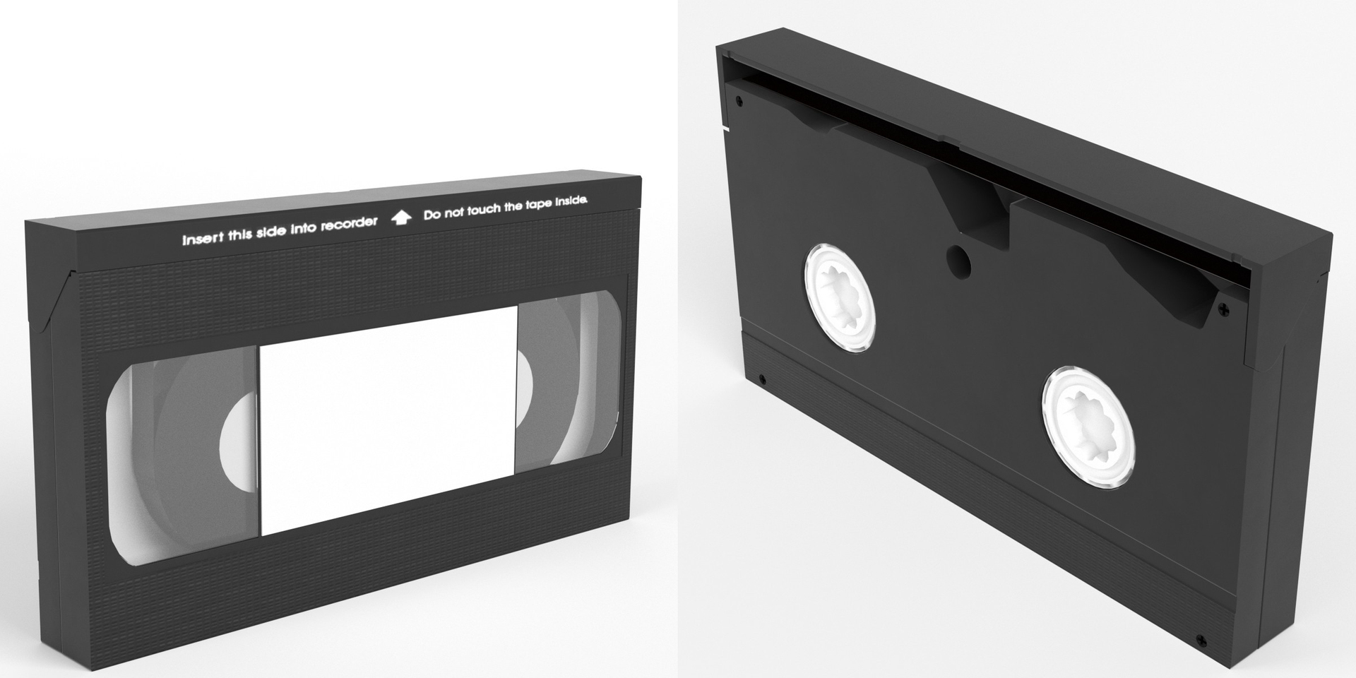 vhs videotape cassette 3d model