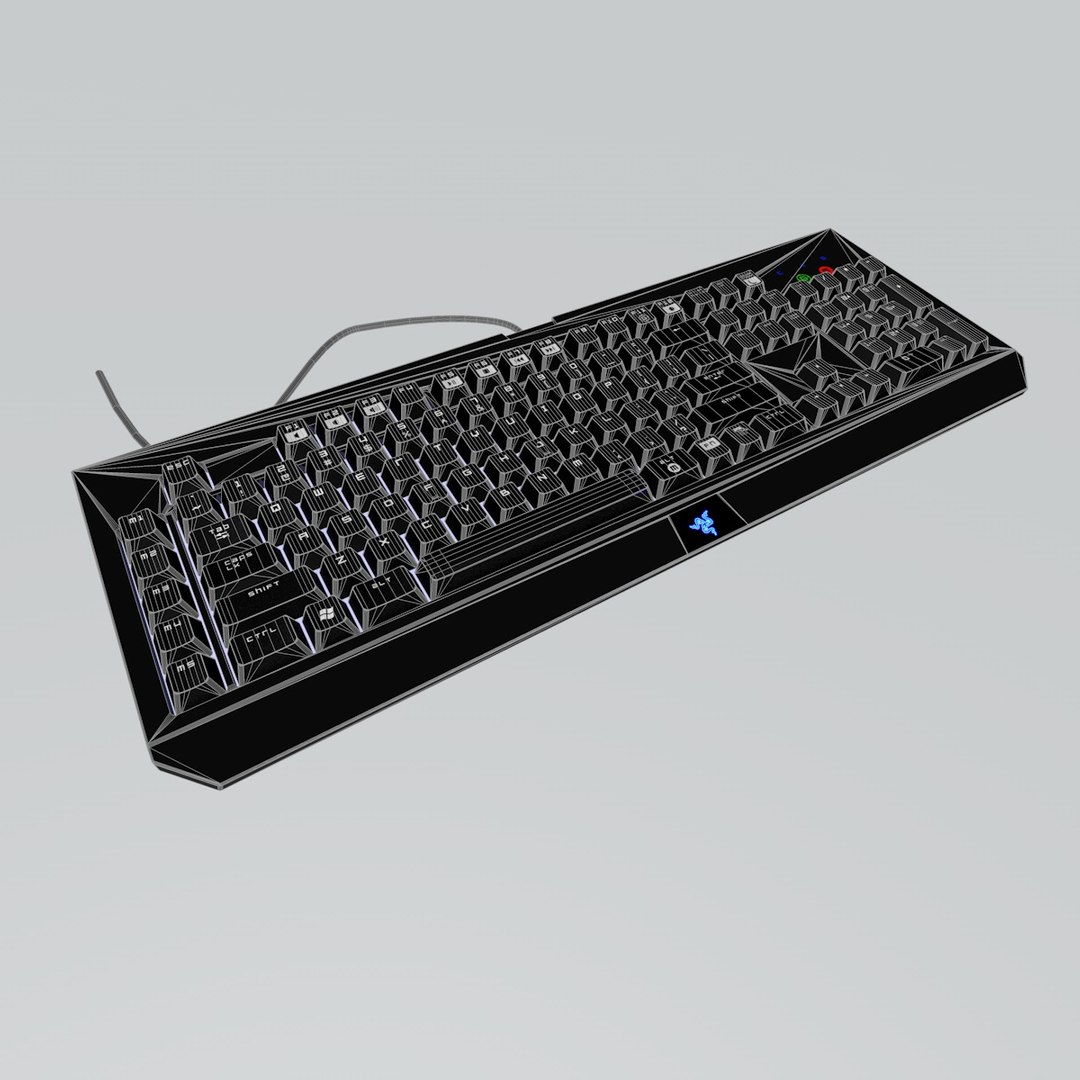 Keyboard Razer Blackwidow 3D Model - TurboSquid 1204326