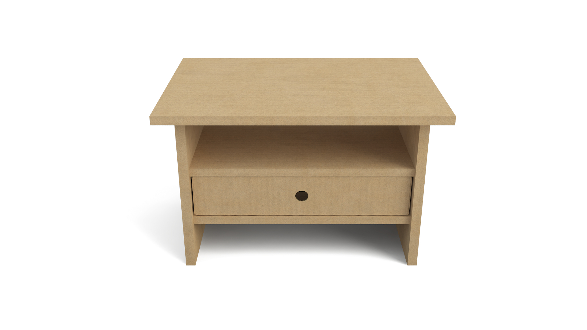 3D model Cardboard Bedside Table - TurboSquid 1927325