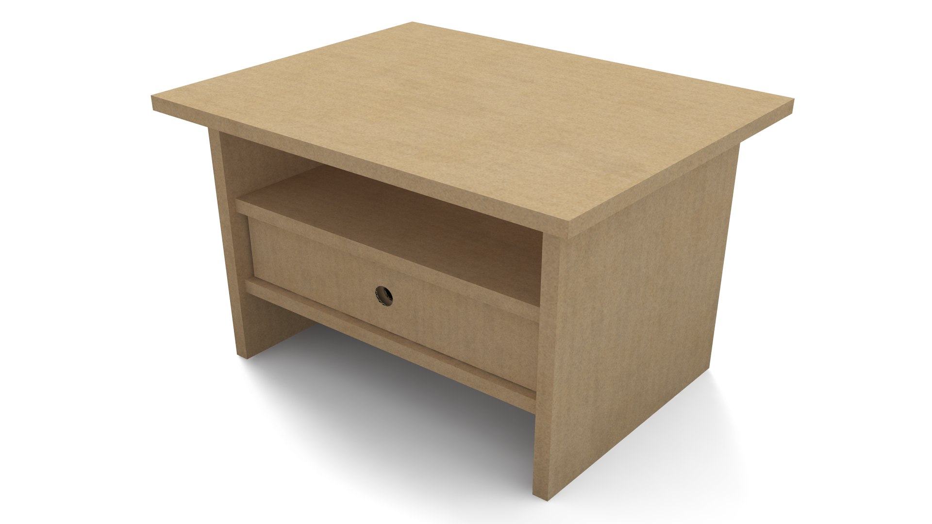 3D model Cardboard Bedside Table - TurboSquid 1927325