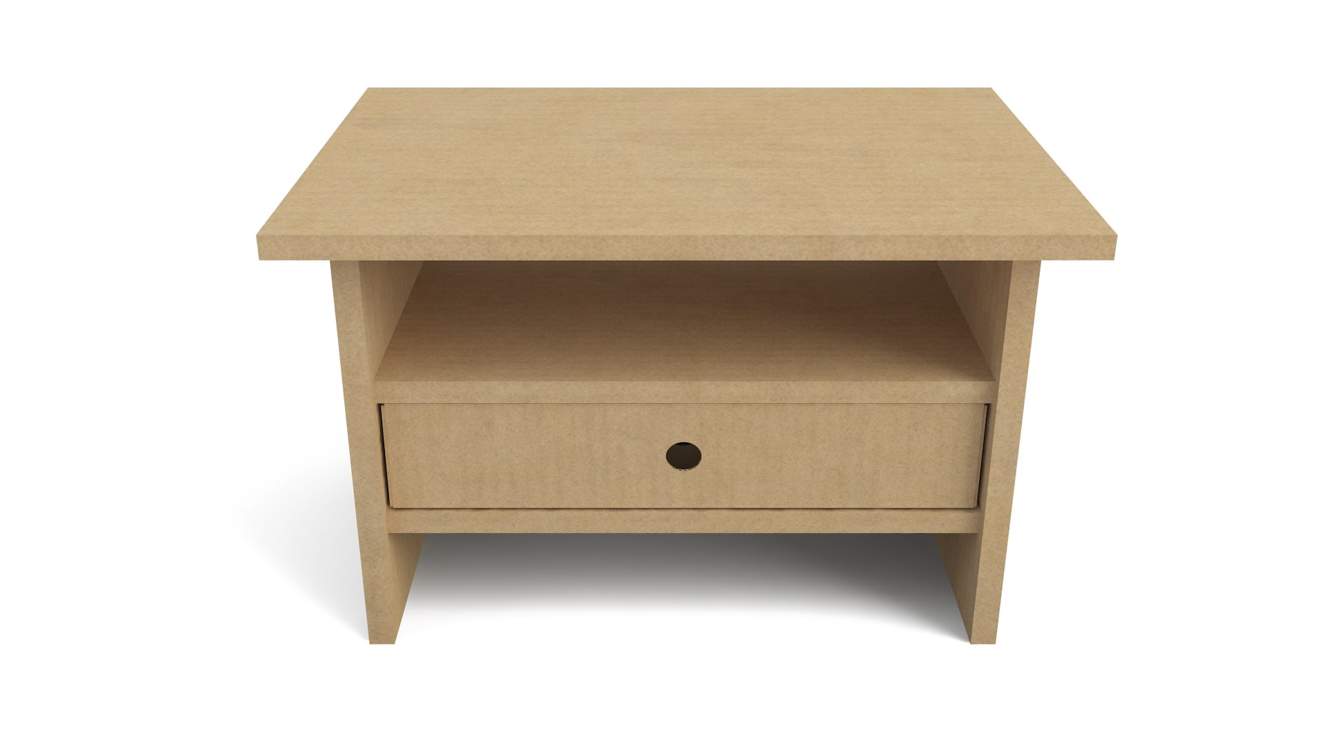 3D model Cardboard Bedside Table - TurboSquid 1927325