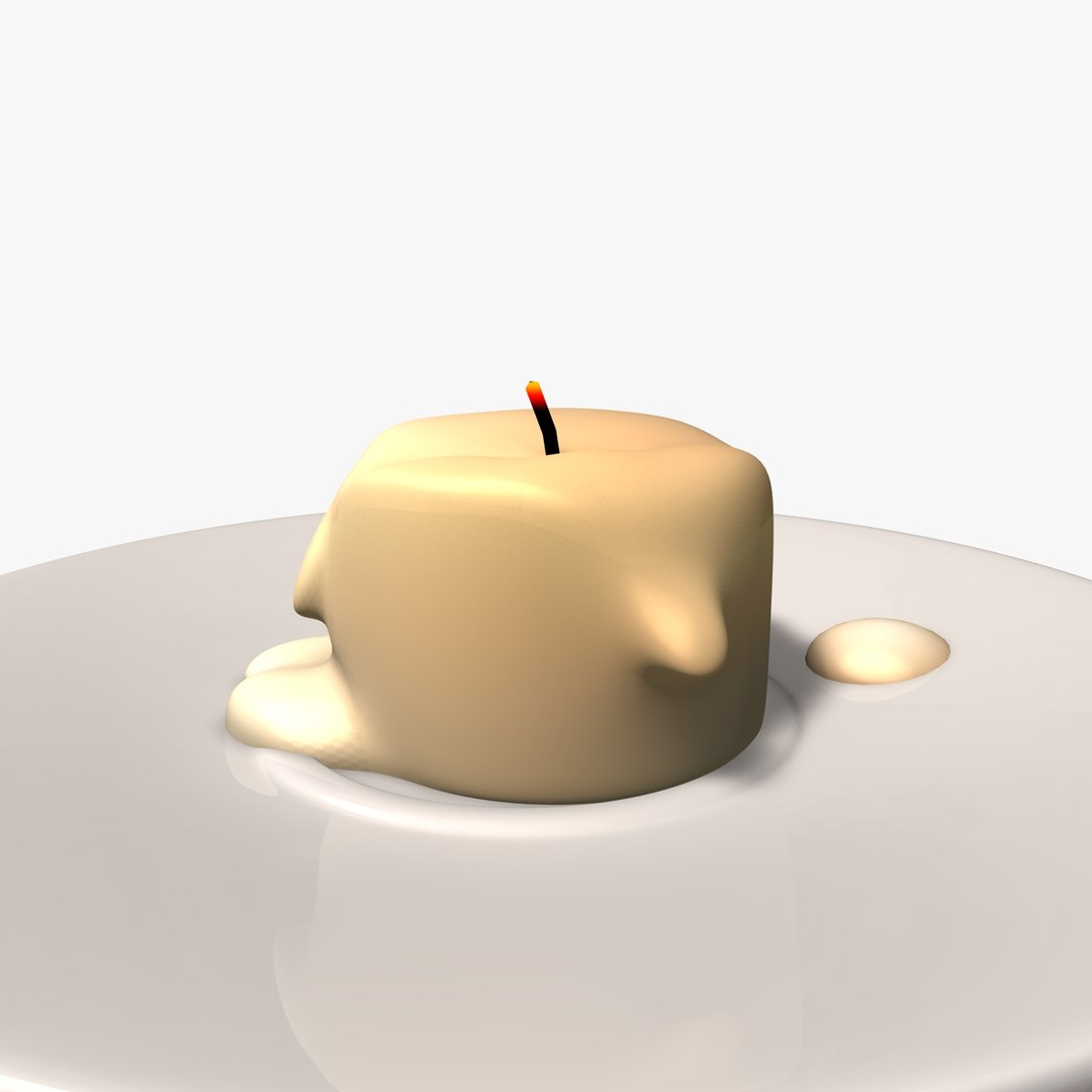 candle light 3d c4d