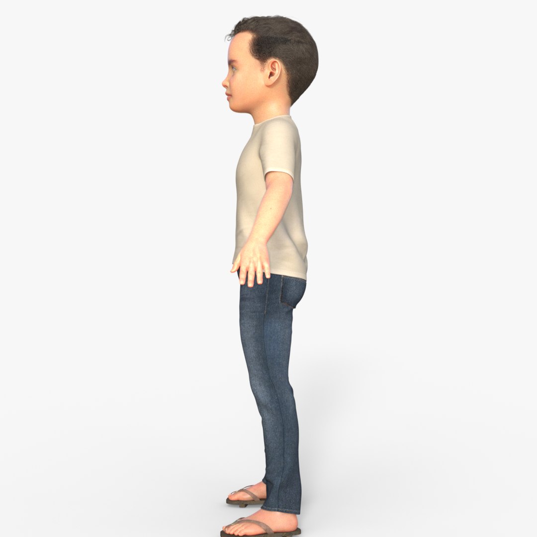 Realistic 3D Boy Character Rigged 3D Model - TurboSquid 2403803