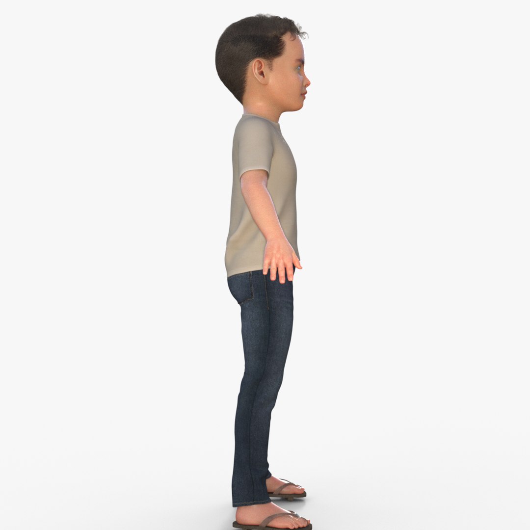 Realistic 3D Boy Character Rigged 3D Model - TurboSquid 2403803