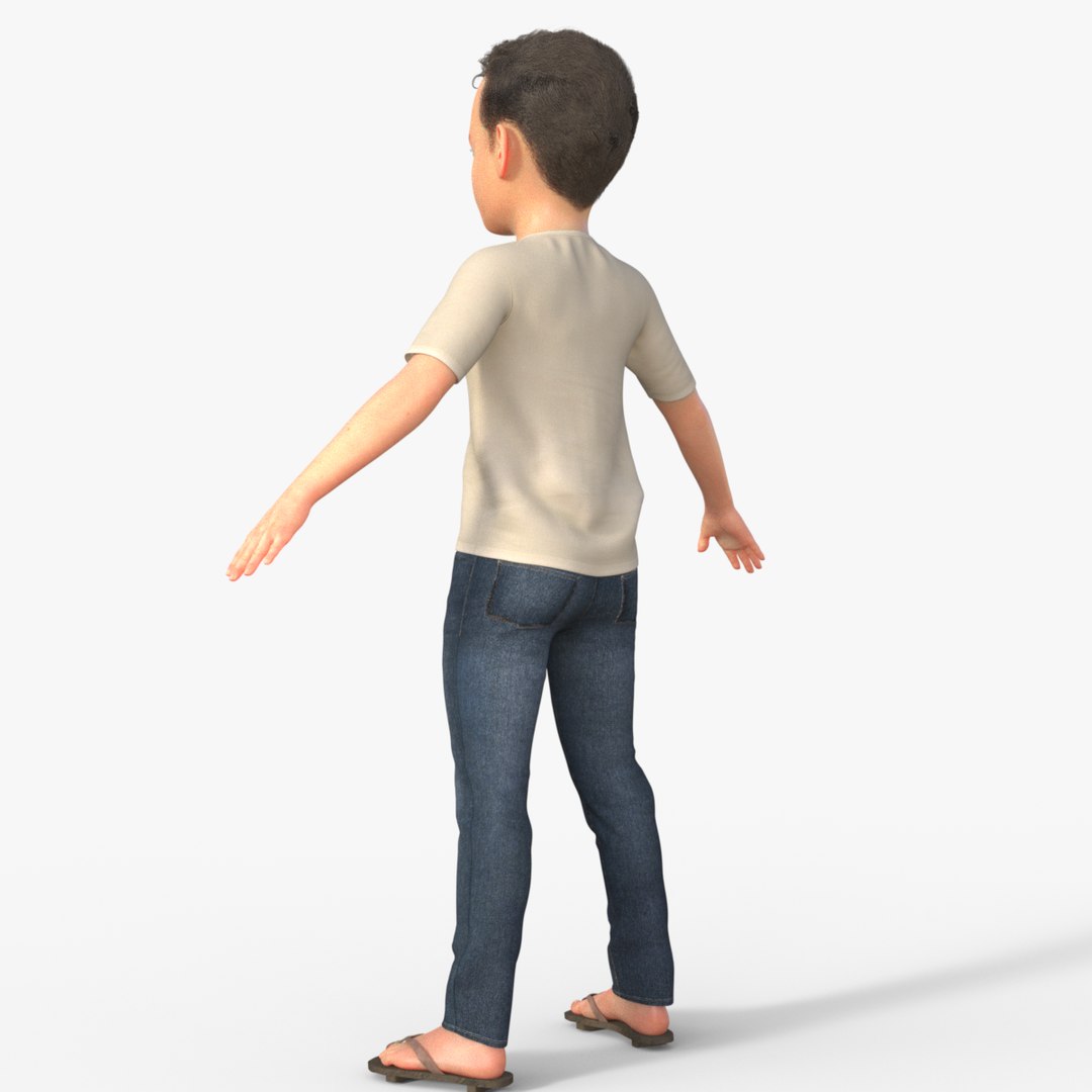 Realistic 3D Boy Character Rigged 3D Model - TurboSquid 2403803