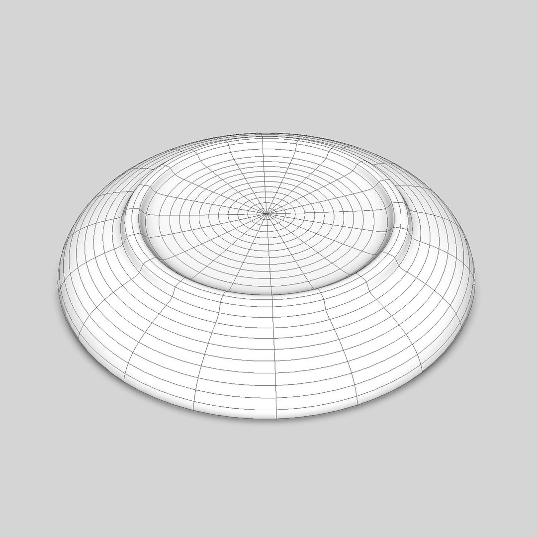 Traditional Chinese Porcelain Dinner Plate 3d Model