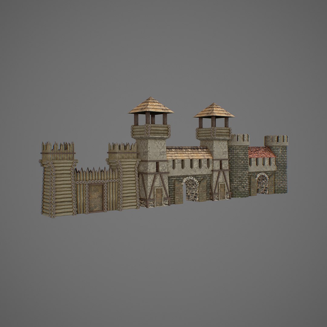 3D Medieval Gates Model - TurboSquid 1258813