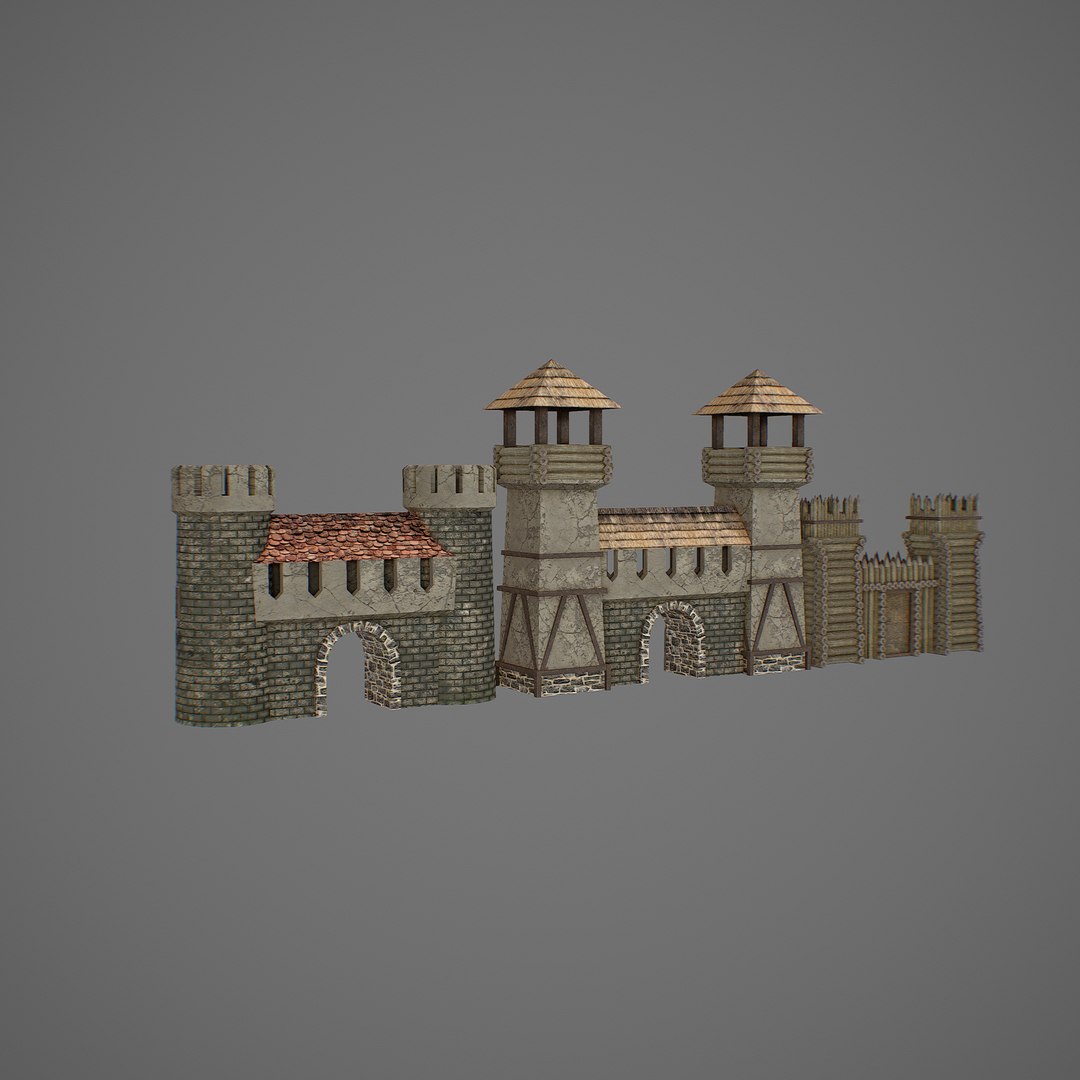 3D Medieval Gates Model - TurboSquid 1258813