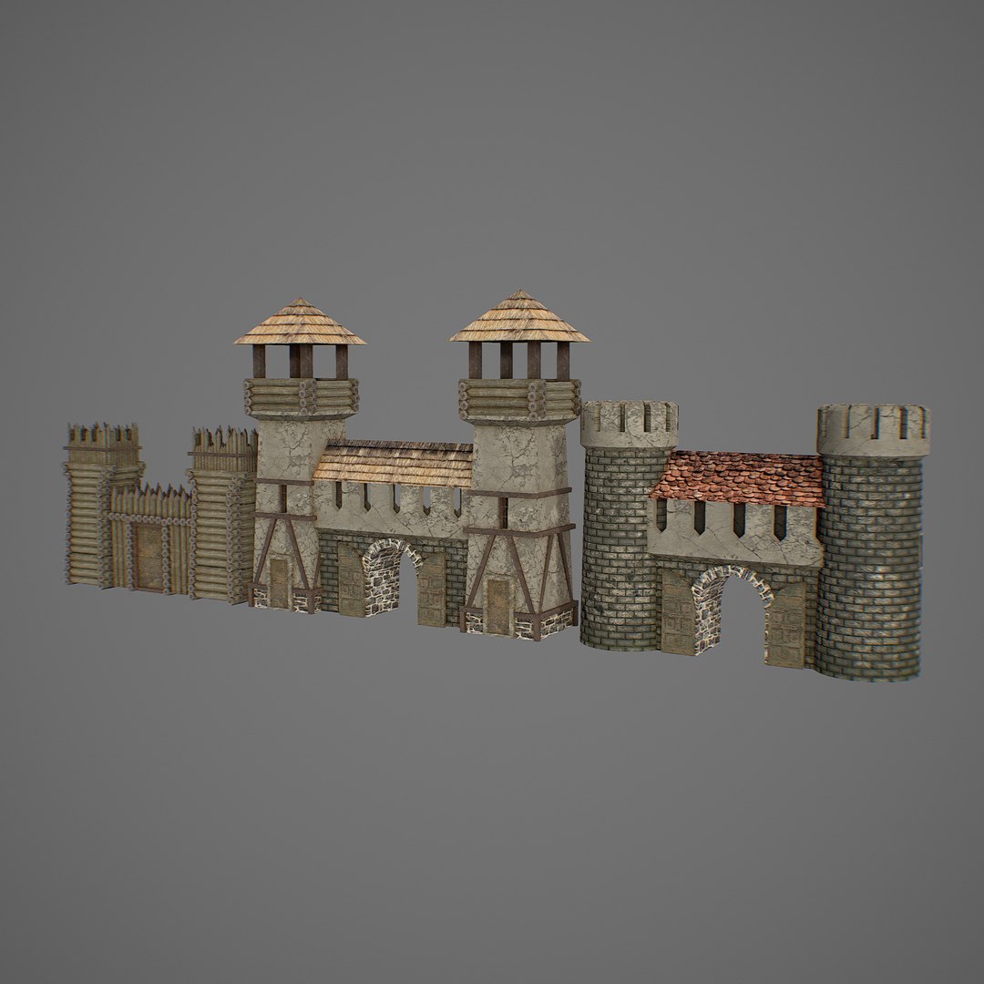 3D Medieval Gates Model - TurboSquid 1258813
