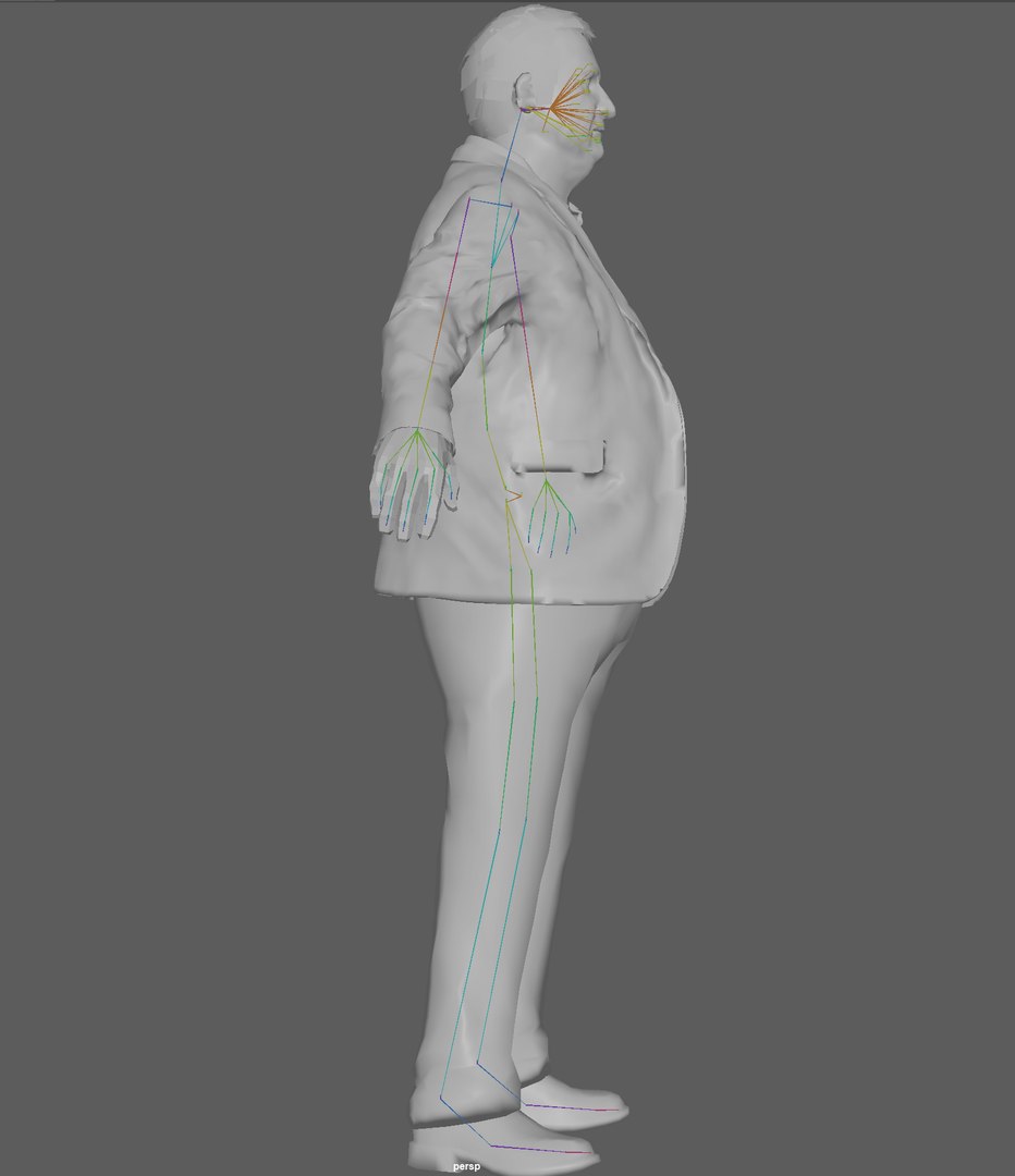 3D Old Man Rigged - TurboSquid 2016130