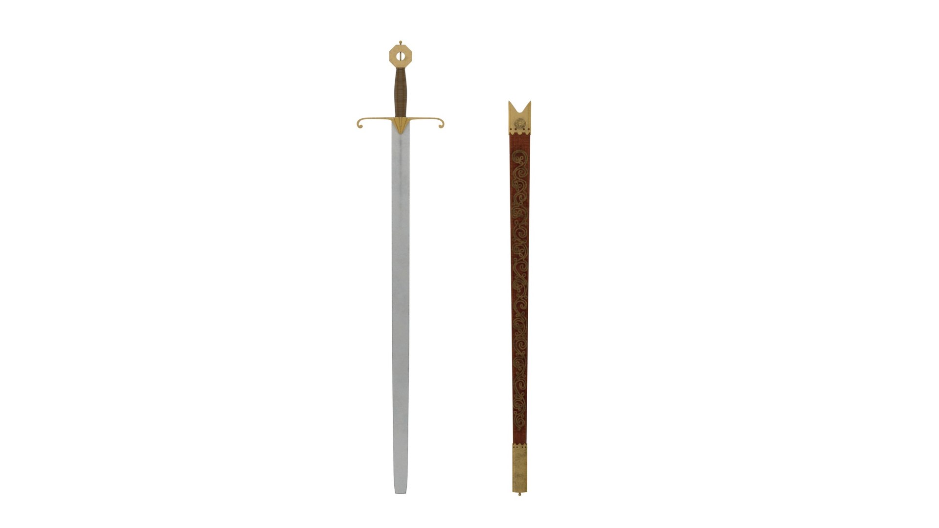 Curtana Sword 3D Model - TurboSquid 1810590