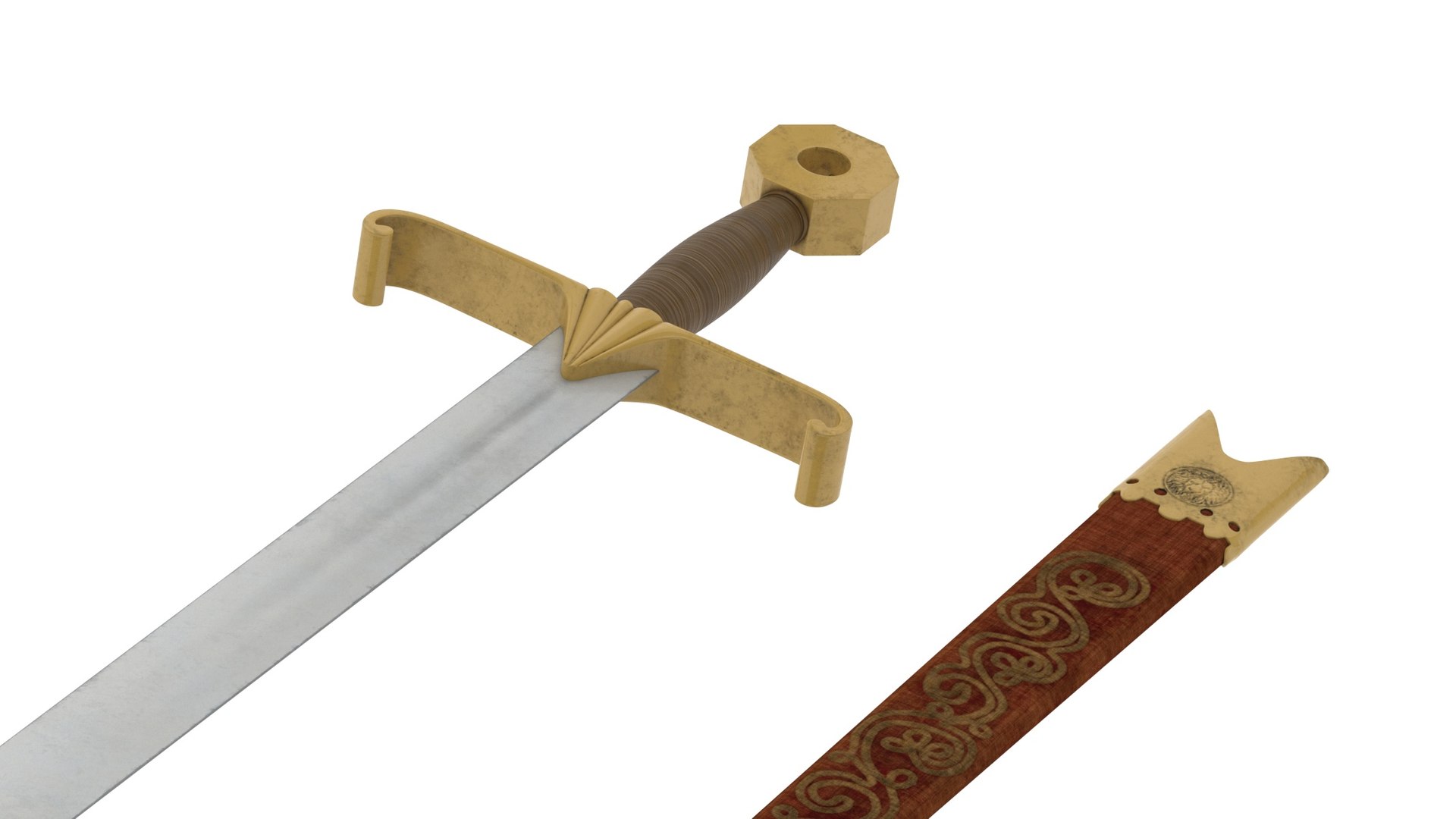 Curtana Sword 3D Model - TurboSquid 1810590