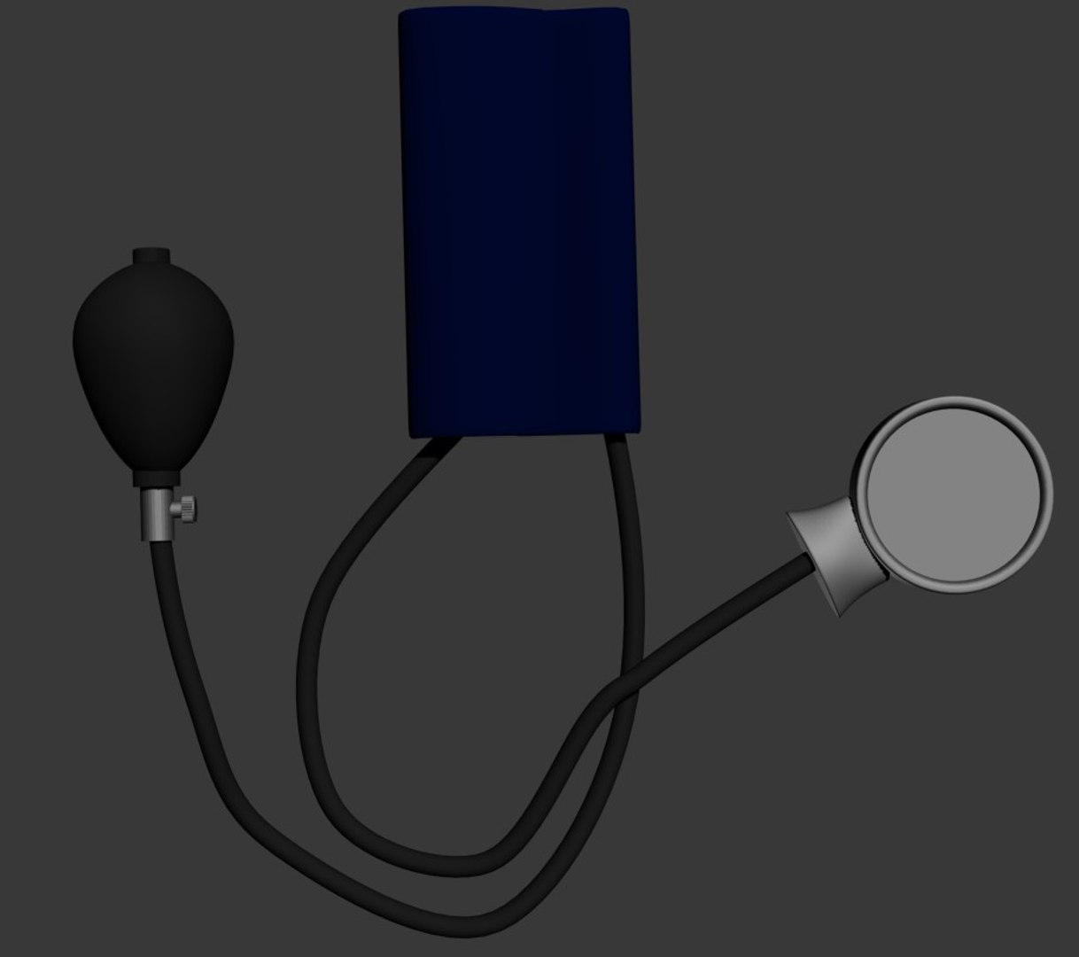 3d Model Of Analog Sphygmomanometer