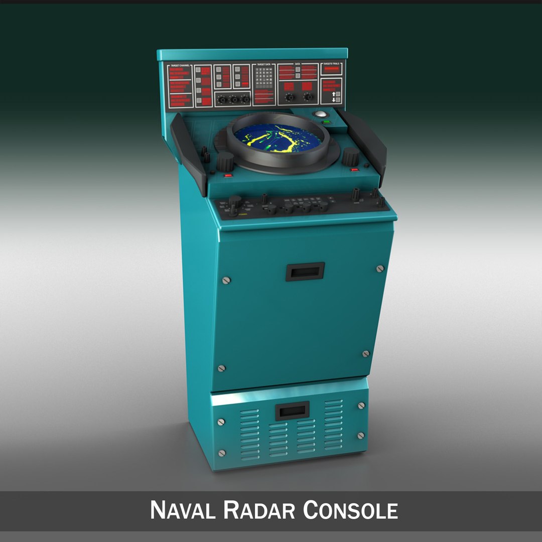 Naval Radar 3d Model