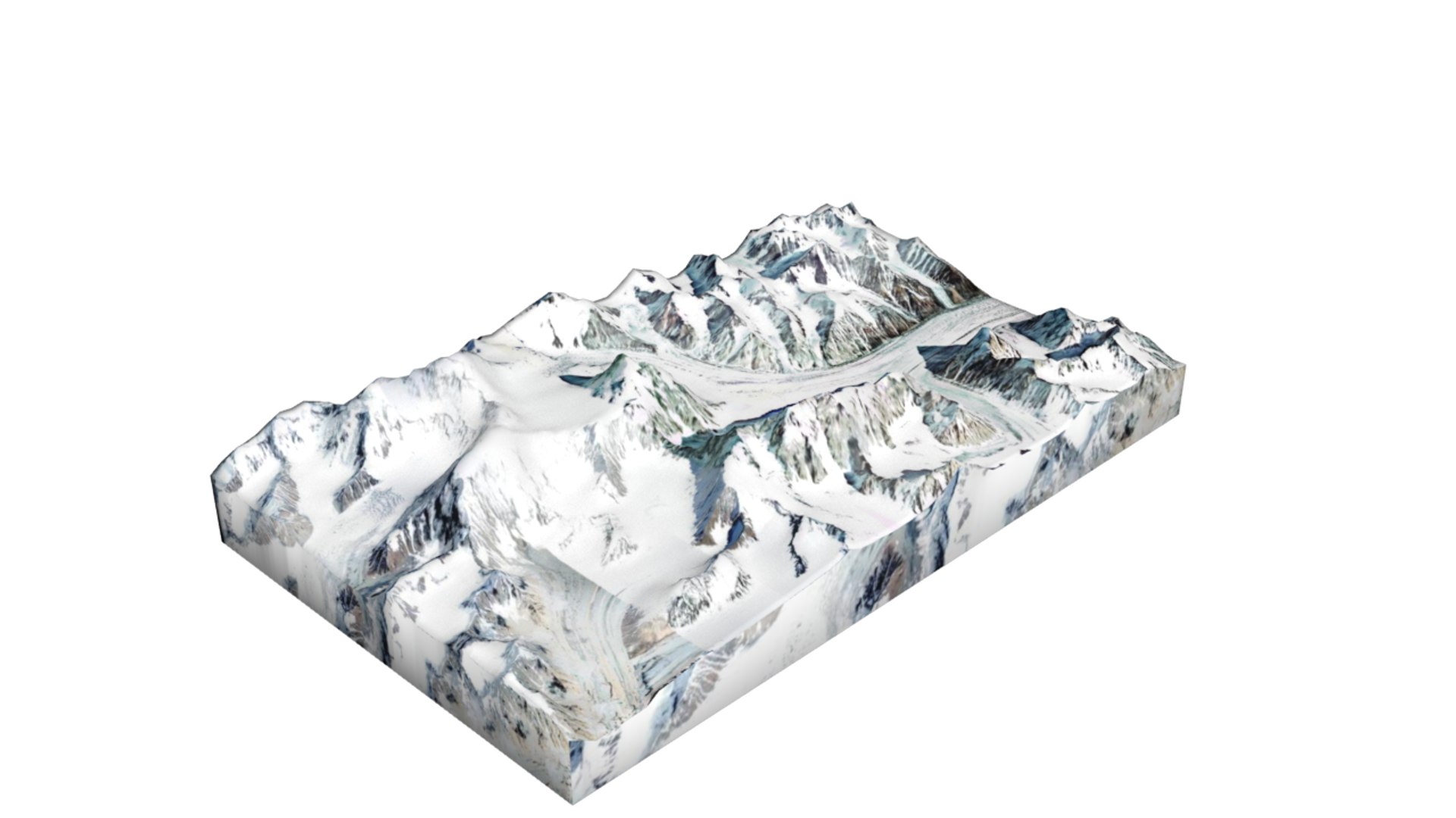 Saser Kangri III Mountain 3D Model - TurboSquid 1826067