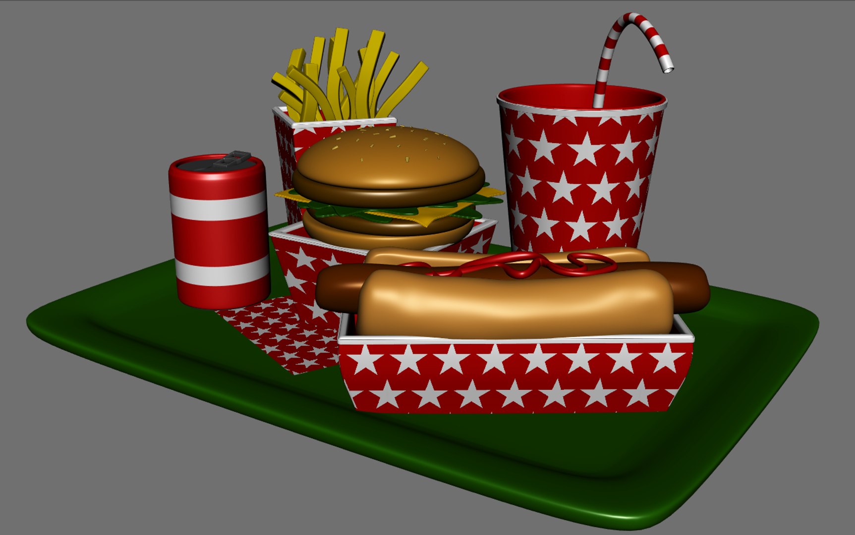 Fast Food 3D - TurboSquid 1179049