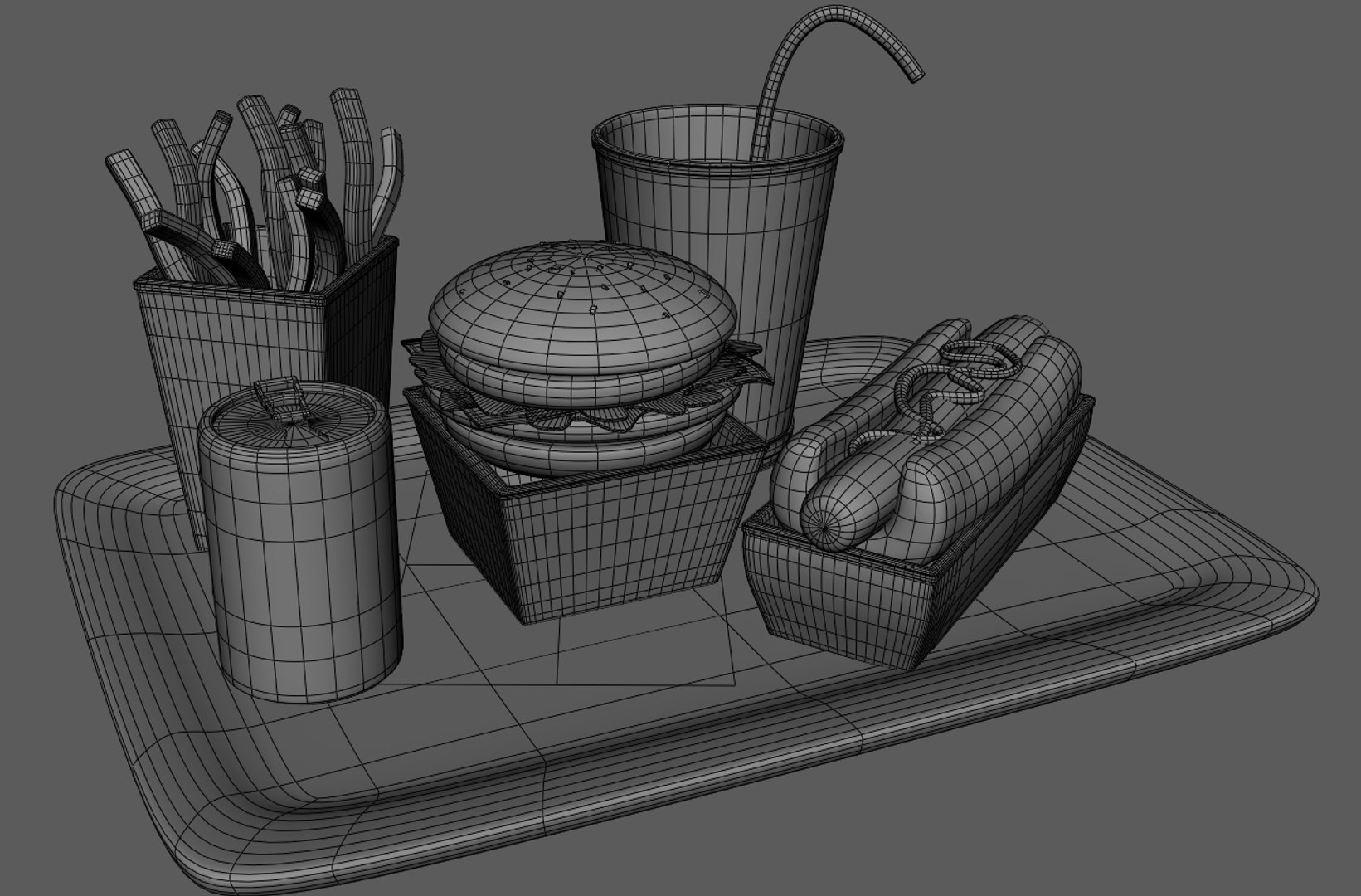 Fast Food 3D - TurboSquid 1179049