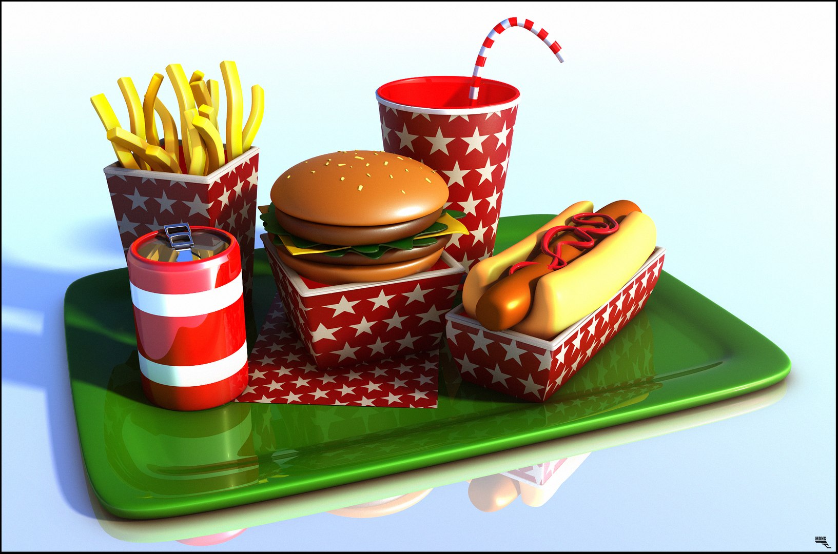 Fast Food 3D - TurboSquid 1179049
