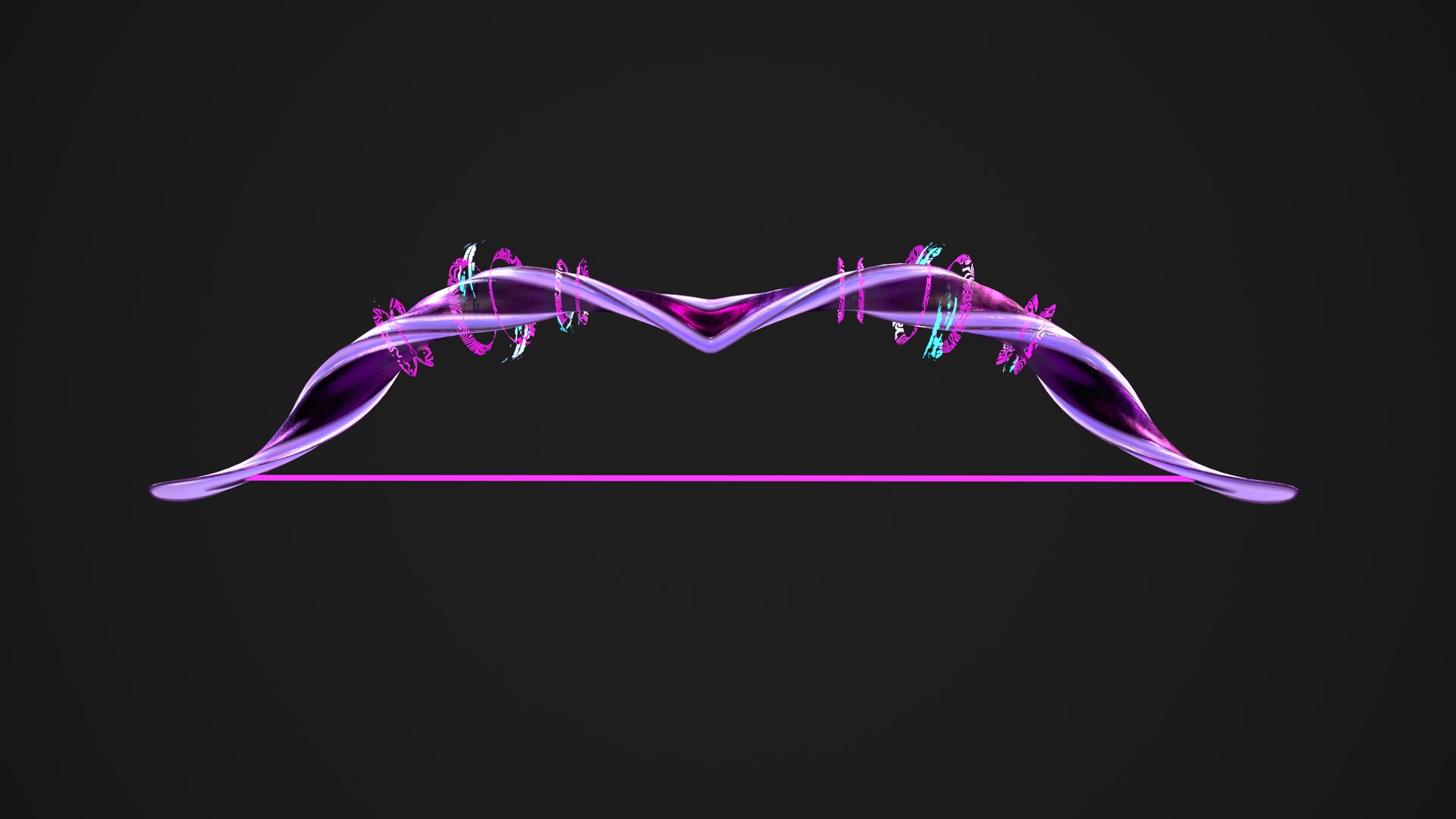 3D Purple Warriors Bow Low-poly - TurboSquid 2047705