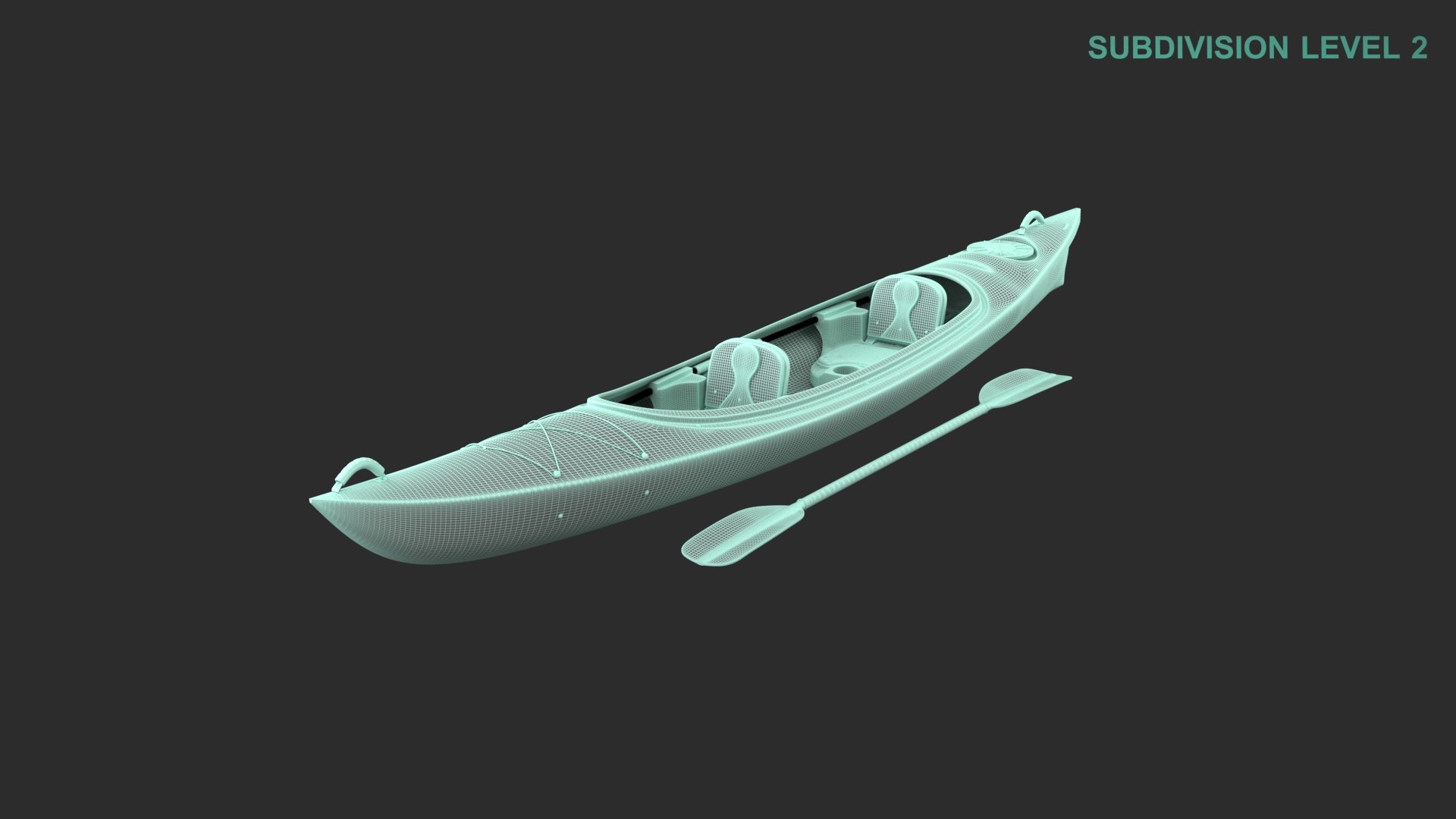 3D Kayak model - TurboSquid 1925252