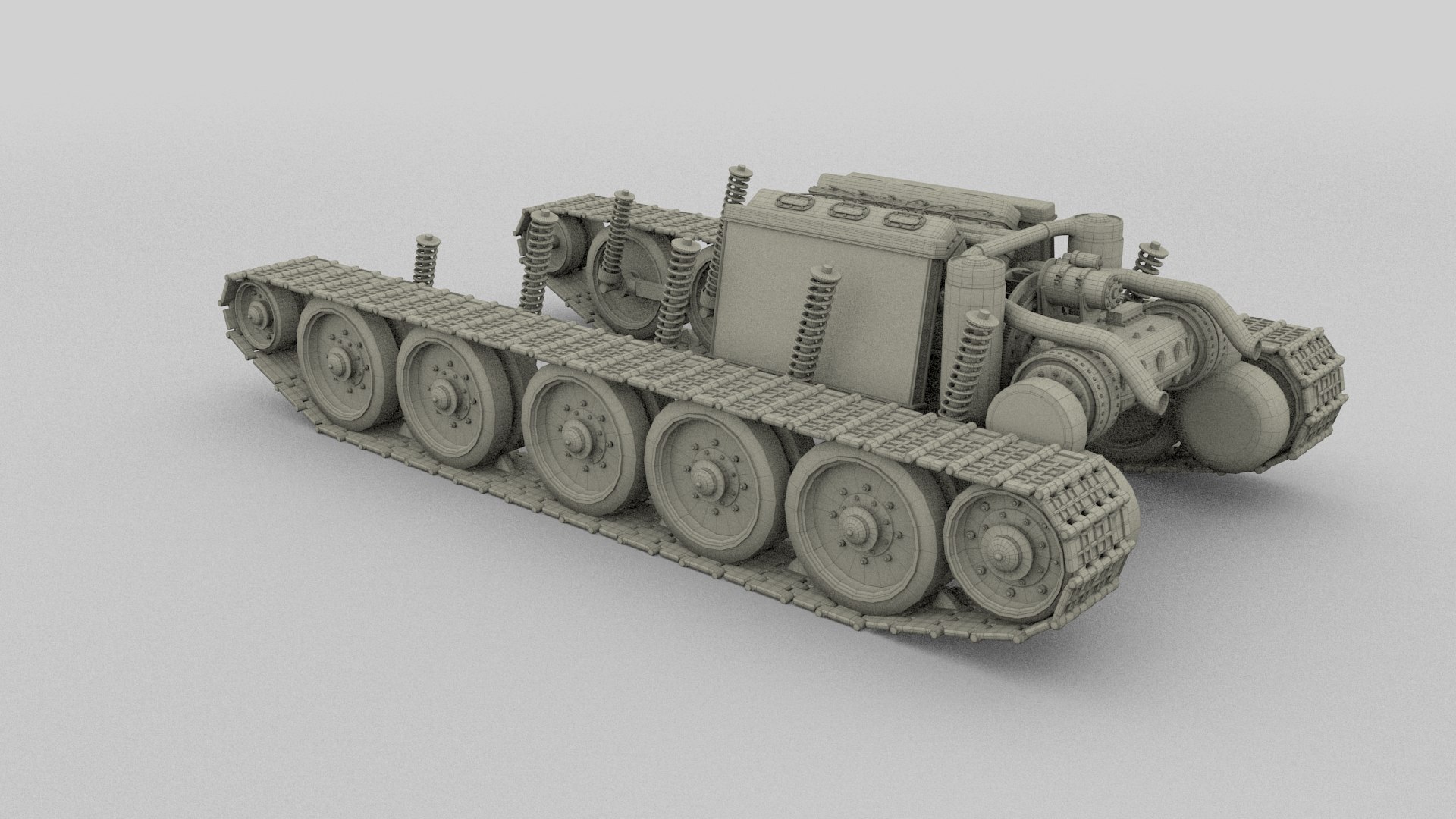 T34 Tank Drivetrain T Fbx