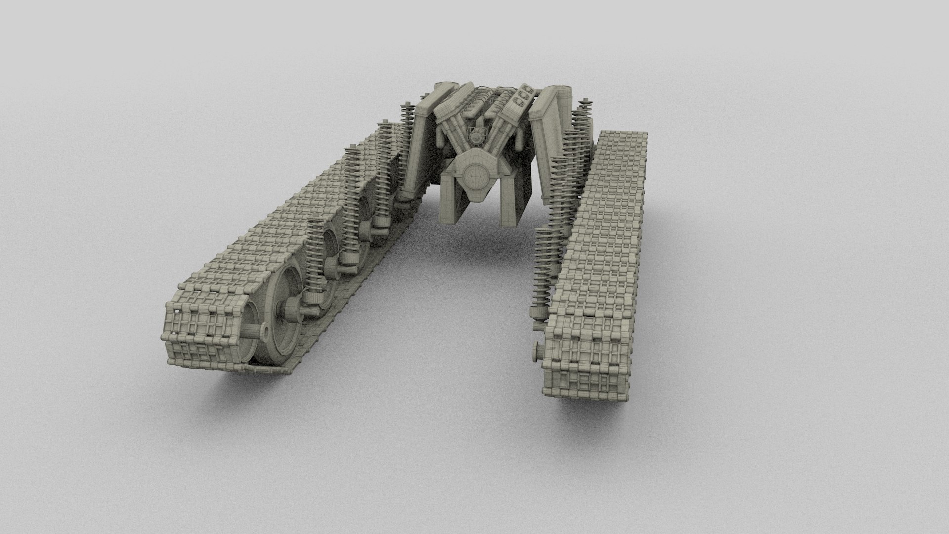 T34 Tank Drivetrain T Fbx