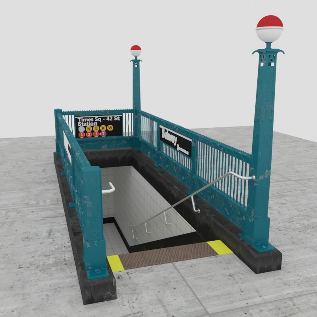 Subway Entrance New 3D Model - TurboSquid 1189946