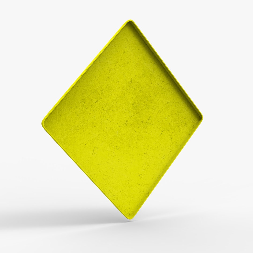 3D Warning End Road Sign - TurboSquid 1163604