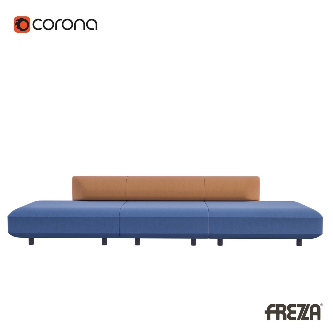 3D Afina Sofa By Frezza - TurboSquid 2225326