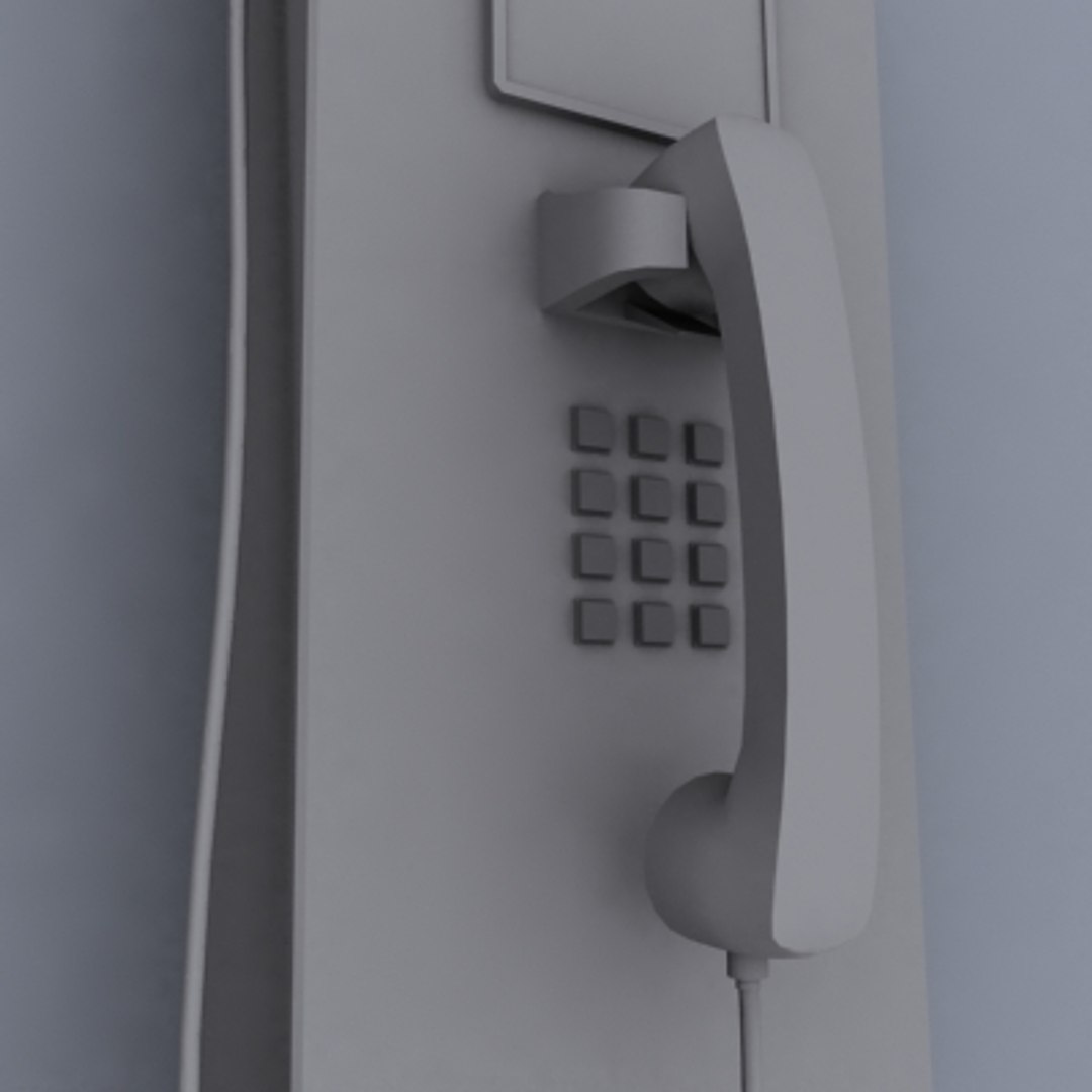 Wall Phone 3d Max