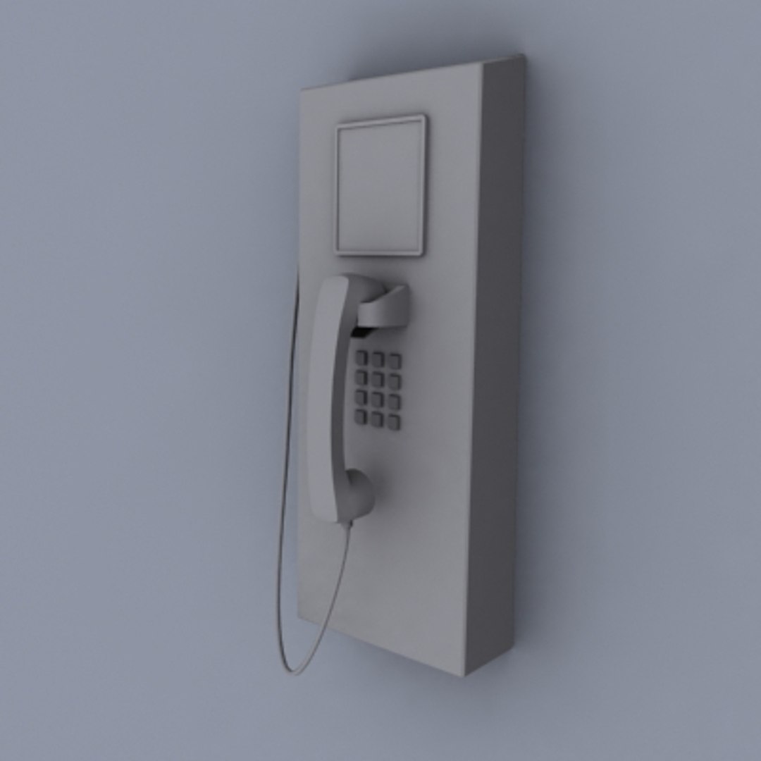 Wall Phone 3d Max