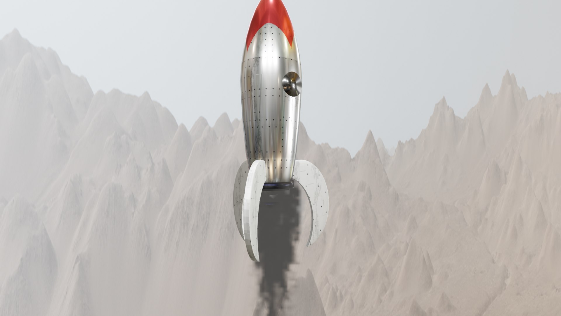 3D Model Retro-style Rocket Collection - TurboSquid 2112168