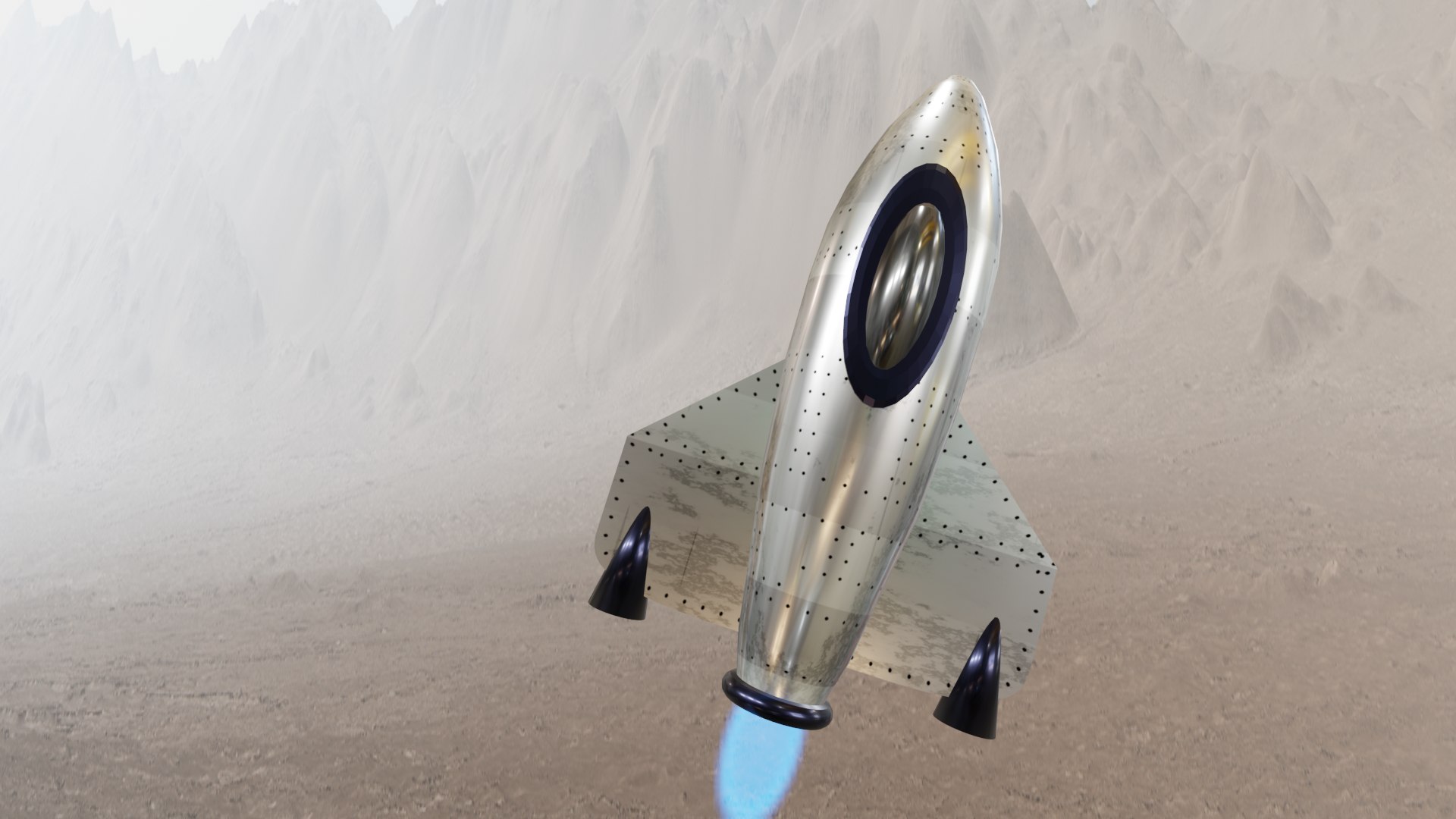 3D Model Retro-style Rocket Collection - TurboSquid 2112168