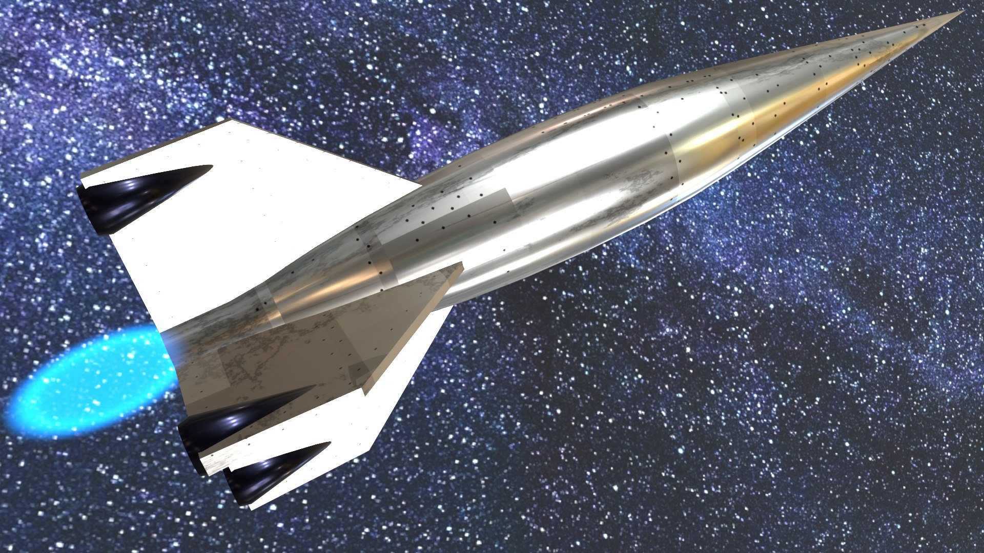 3D Model Retro-style Rocket Collection - TurboSquid 2112168