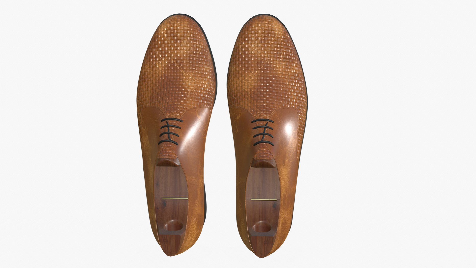 Realistic Leather Shoes Yellow model - TurboSquid 1932420