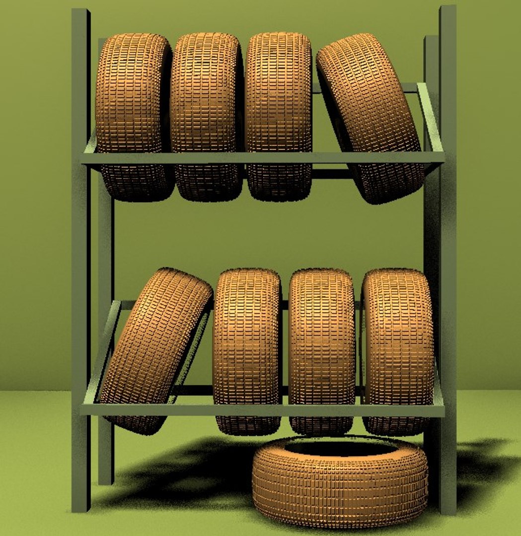 3D Tire Rack Model - TurboSquid 1343024