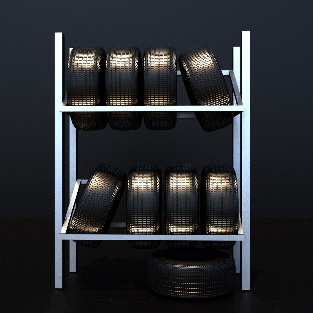 3D Tire Rack Model - TurboSquid 1343024