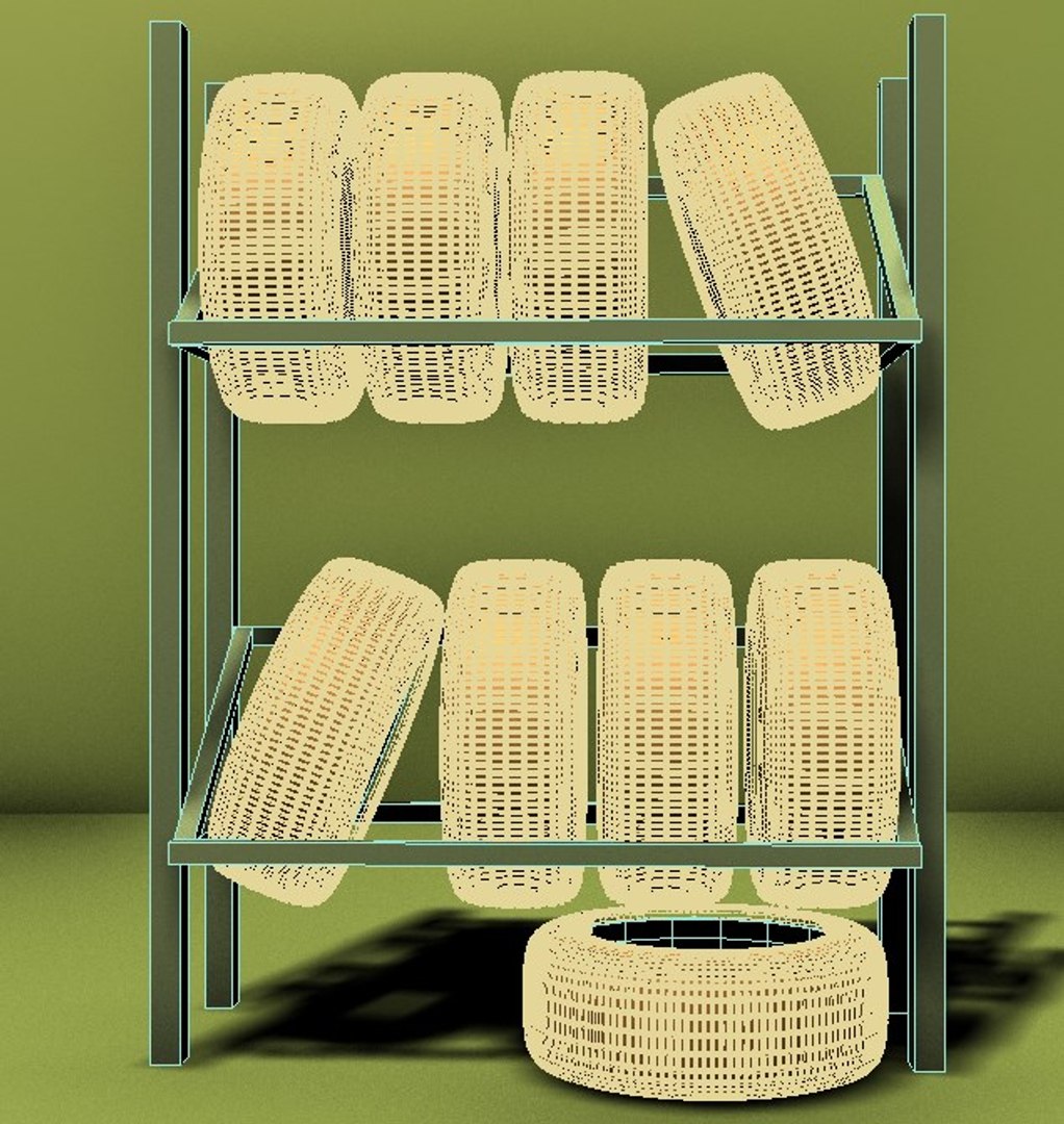 3D Tire Rack Model - TurboSquid 1343024