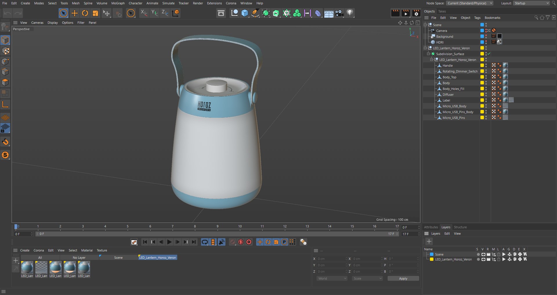LED Lantern Horoz Veron 3D model - TurboSquid 2028858