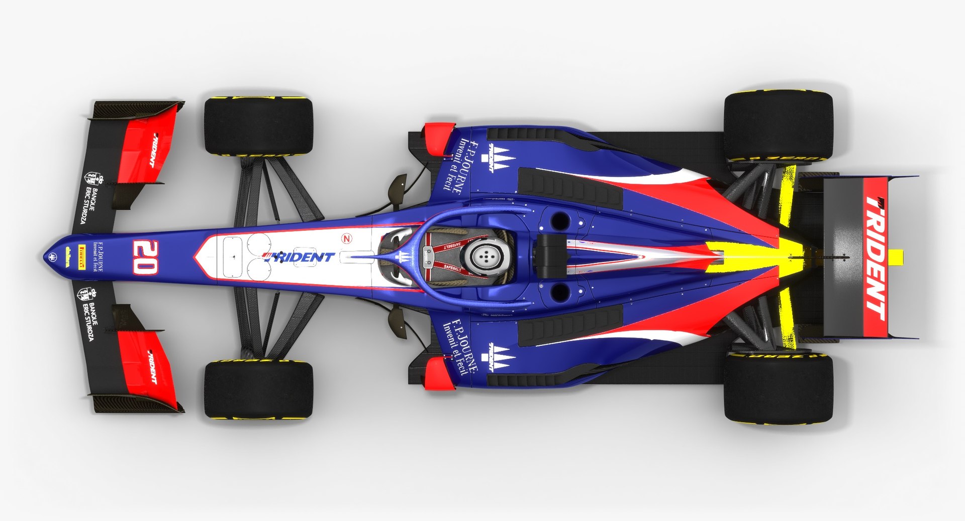 3D Trident 20 F2 Race Car Model - TurboSquid 1418601