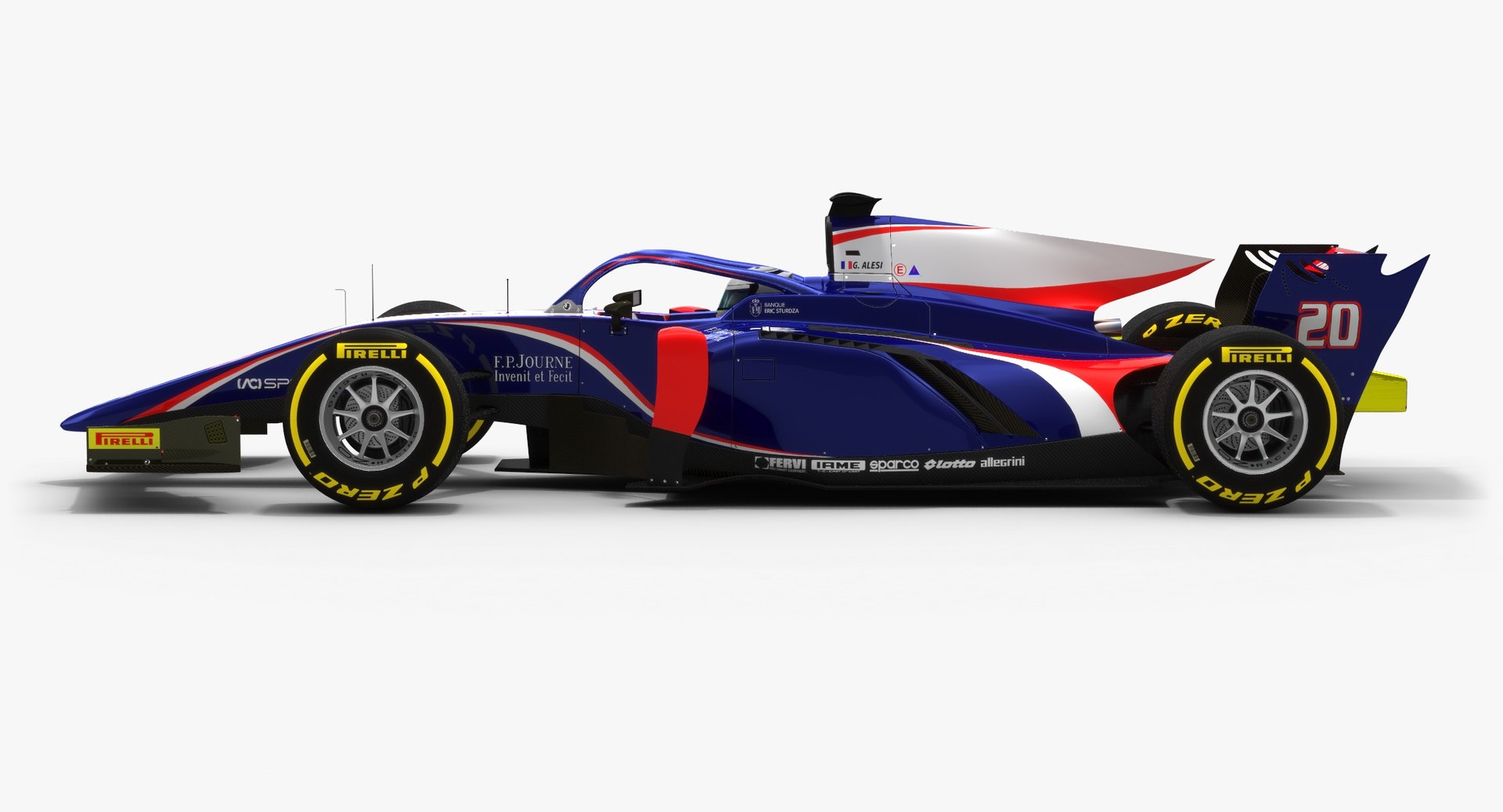3D Trident 20 F2 Race Car Model - TurboSquid 1418601