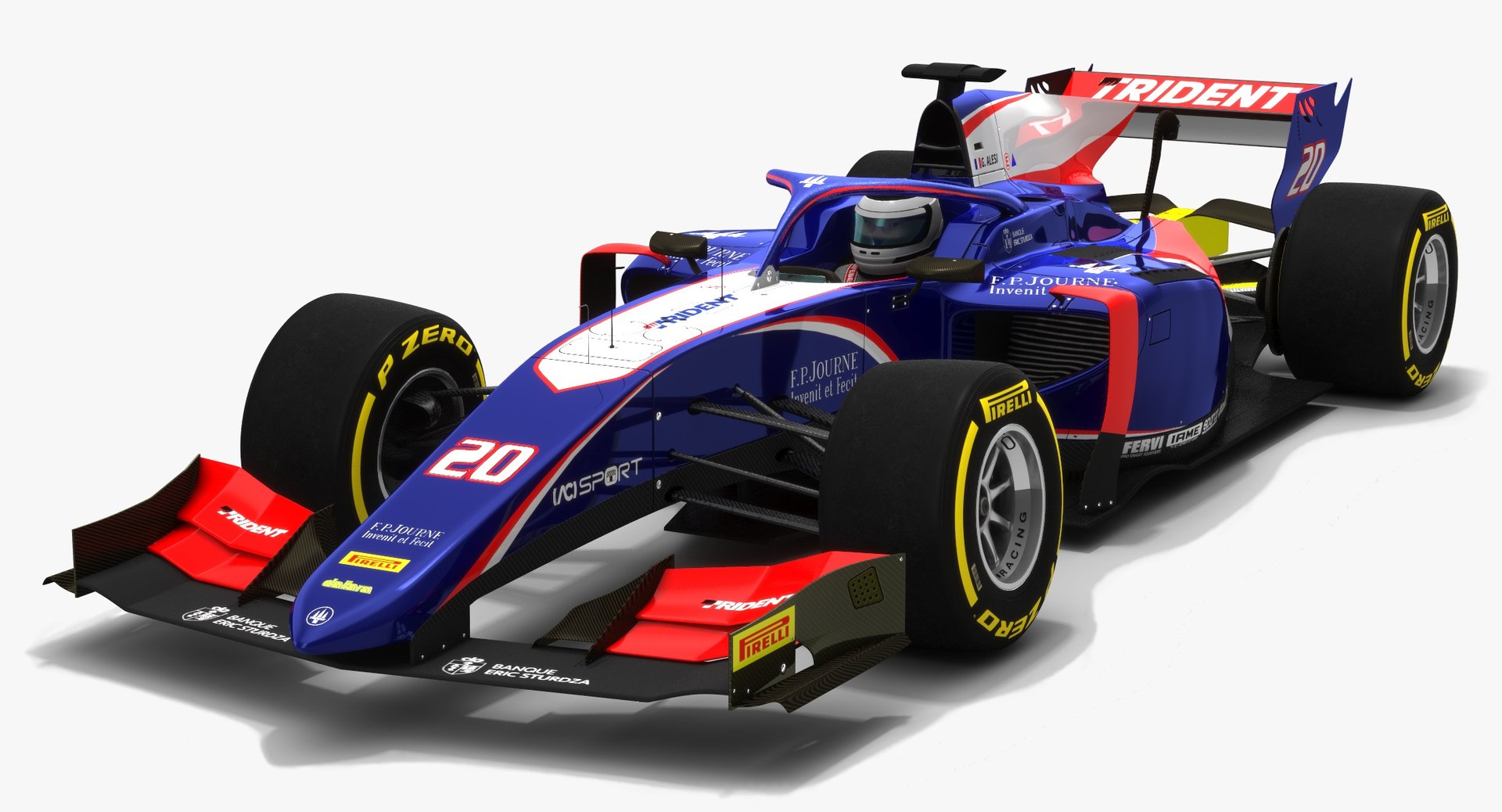 3D Trident 20 F2 Race Car Model - TurboSquid 1418601
